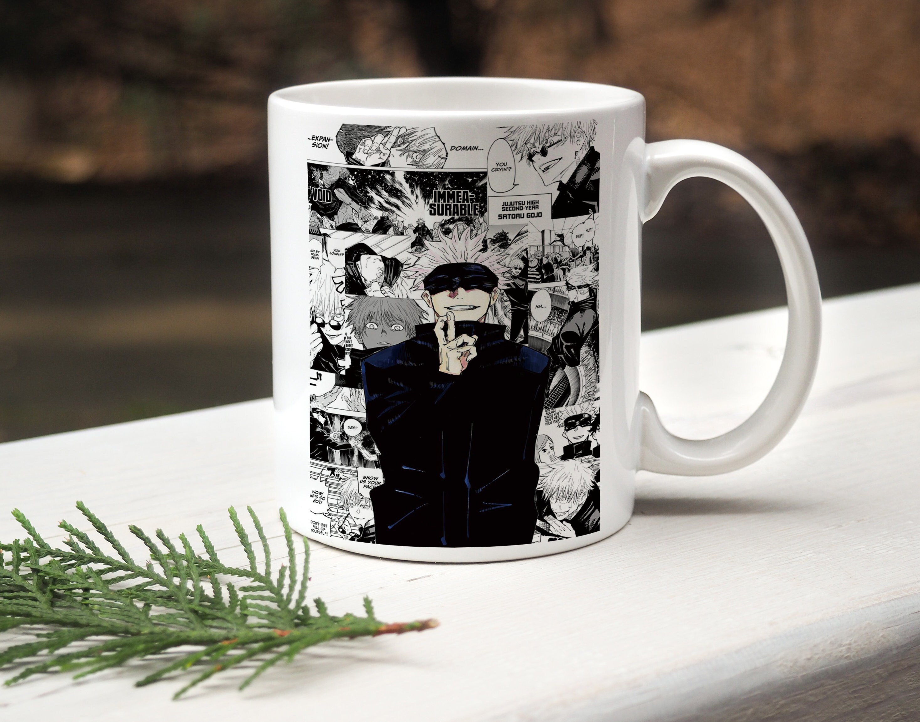 Gojo Satoru Cool Anime Poster Mug - Jujutsu Kaisen Gojo Clan Fan Gift ...