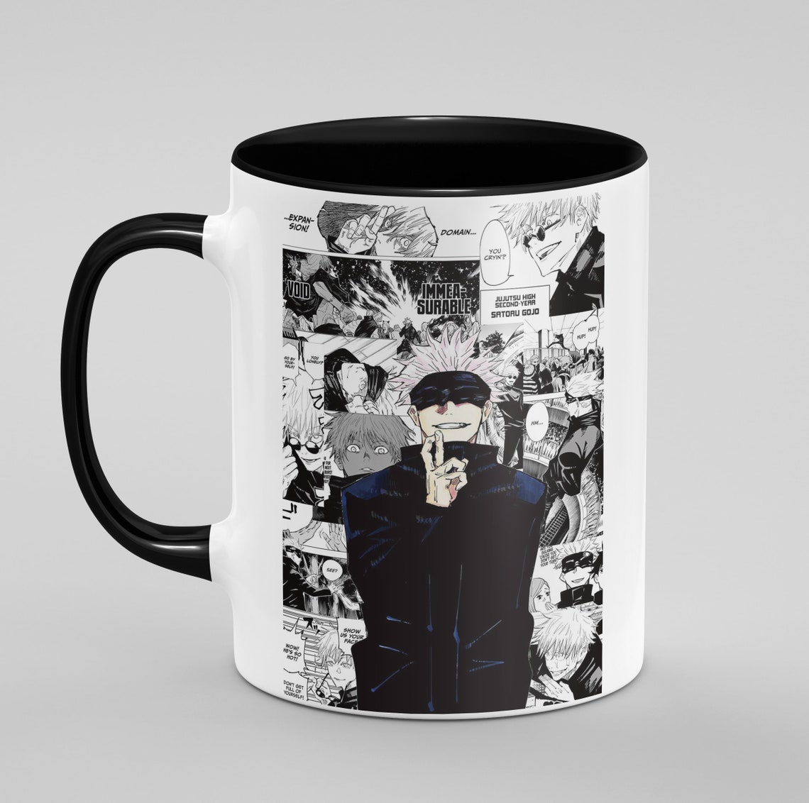 Gojo Satoru Cool Anime Poster Mug - Jujutsu Kaisen Gojo Clan Fan Gift ...