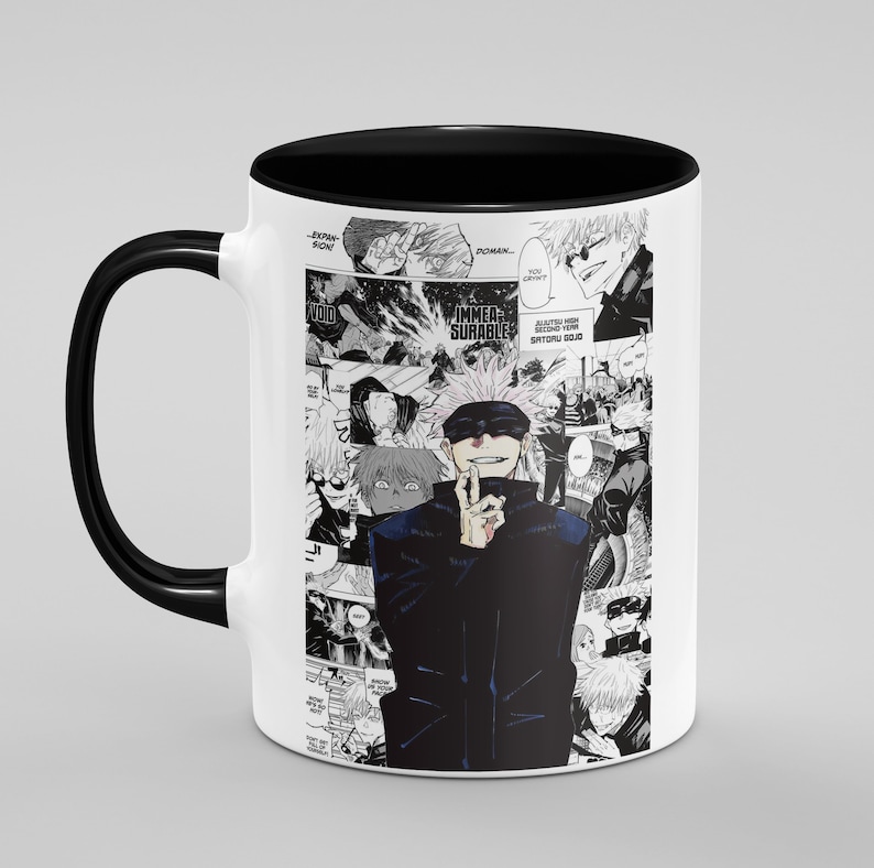 Gojo Satoru Cool Anime Poster Mug - Jujutsu Kaisen Gojo Clan Fan Gift ...