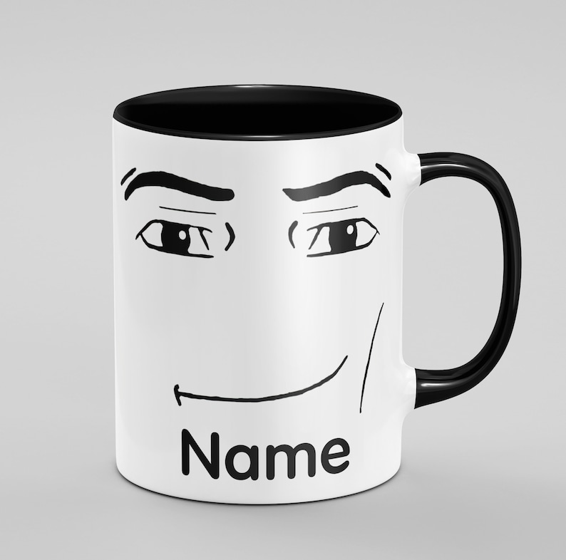 Roblox Man Personalised Mug - Man Gamer Face Gift Idea - Cute Novelty ...