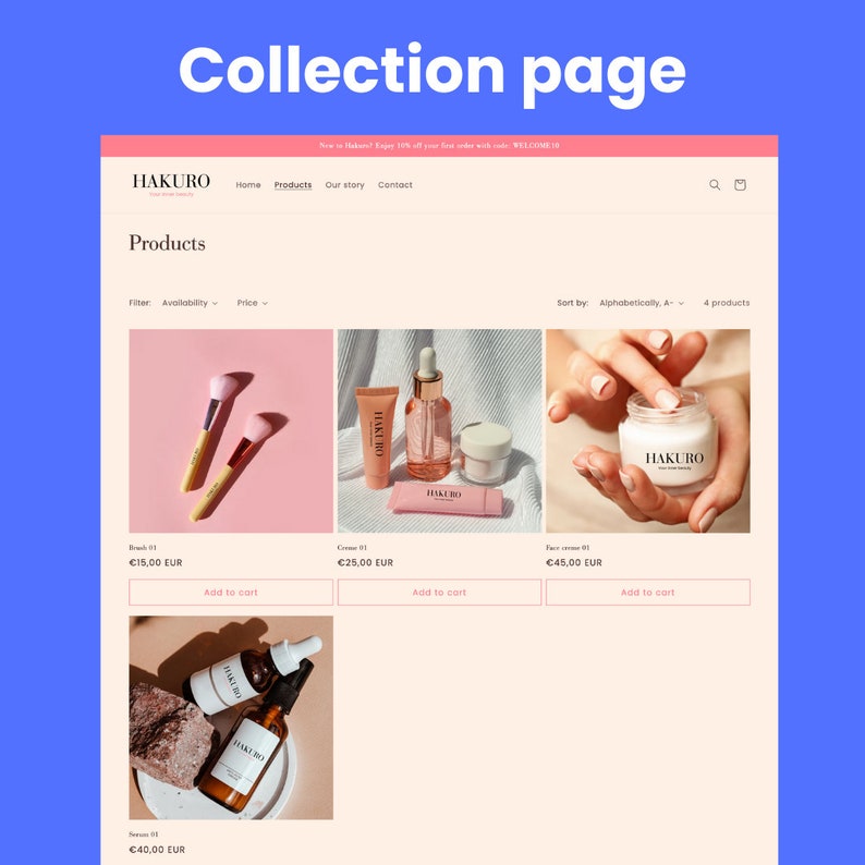 Hakuro Shopify Korean Beauty Theme Shopify Beauty Theme Shopify Theme ...