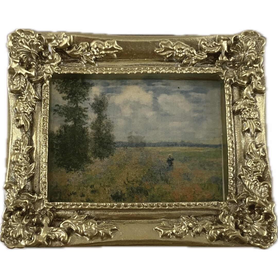 Poppy Fields by Claude Monet Miniature Painting Magnet - Etsy