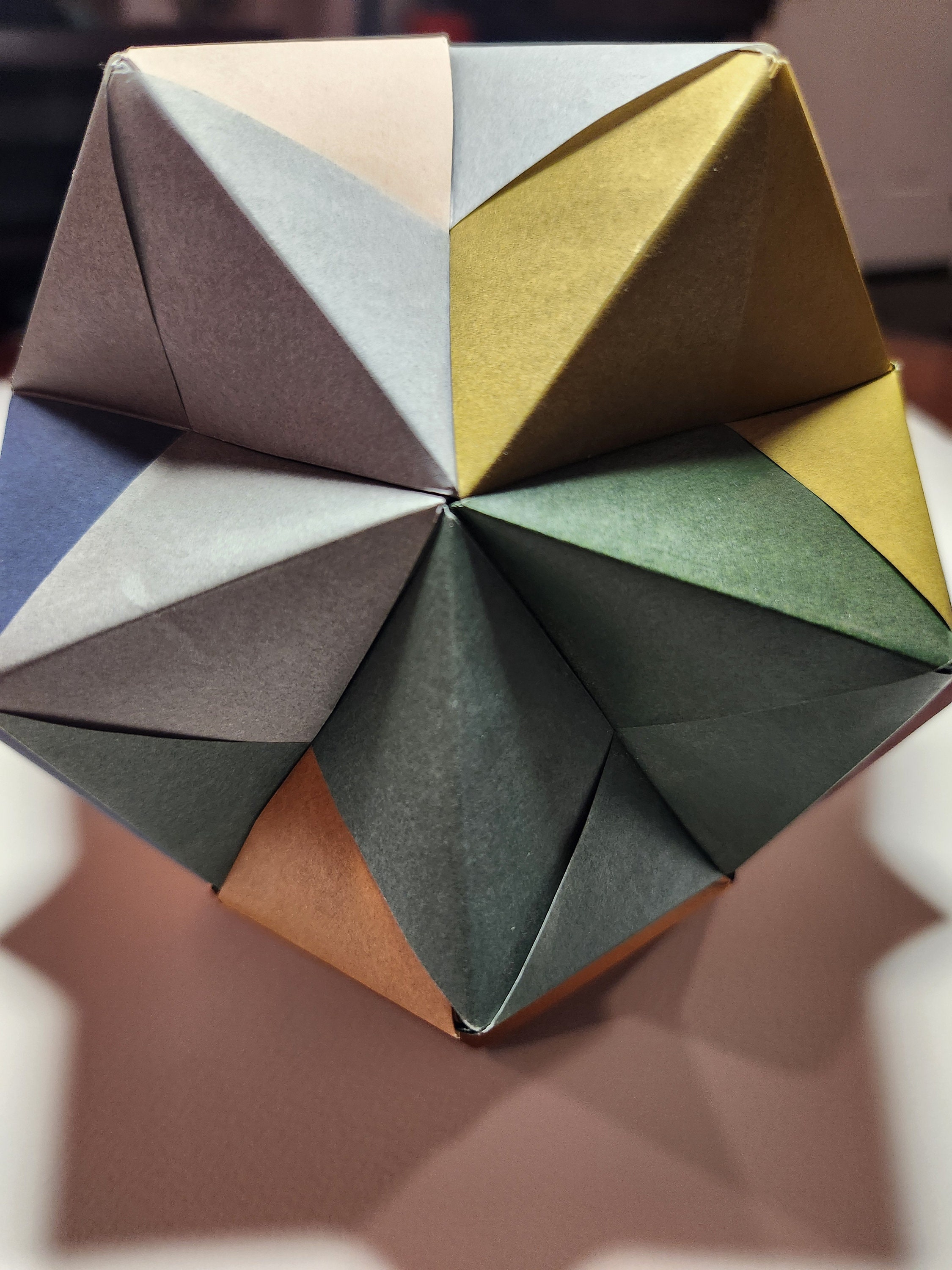 Neutral Color Origami Tetrahedron Star - Etsy