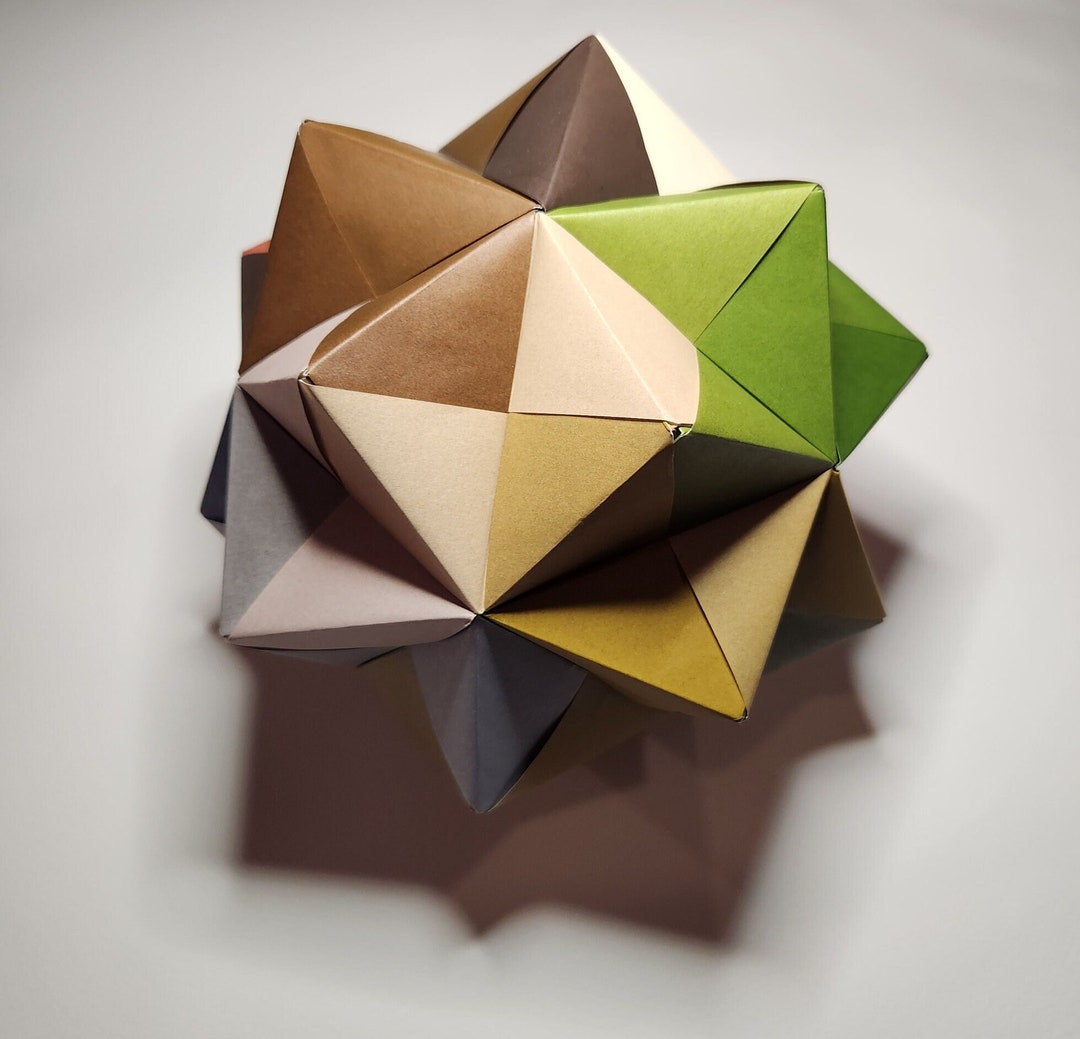 Neutral Color Origami Tetrahedron Star - Etsy