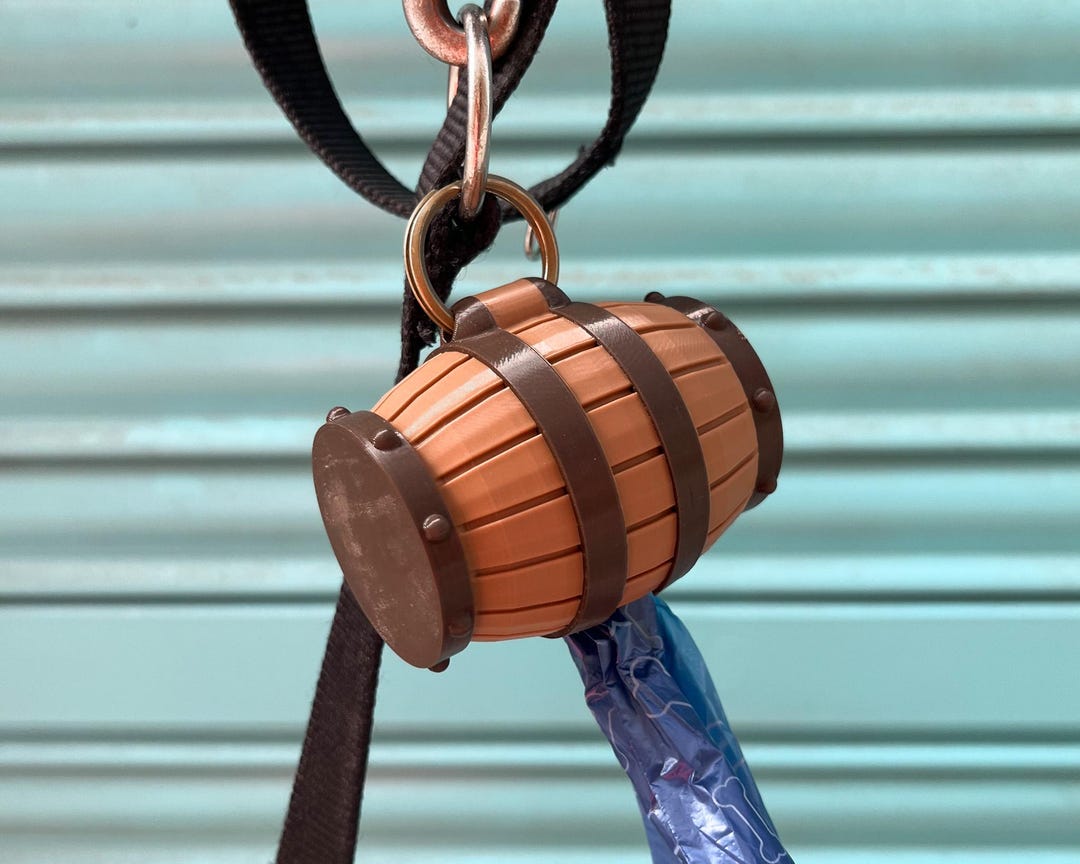 Bag Holder Barrel. Dog Poop Bag Dispenser. 3D Printed Poop Bag Holder ...