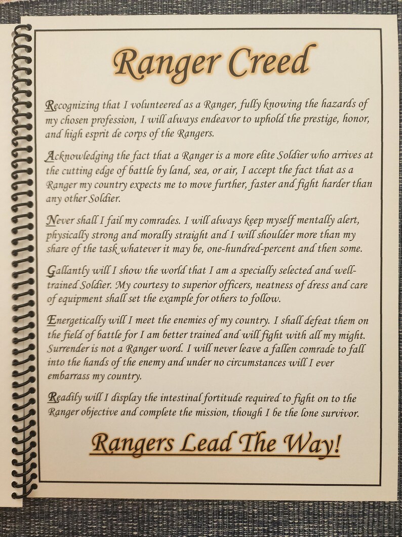 Pre-ranger 12 Week Physical Conditioning Program and Logbook - Etsy