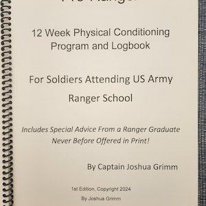 Pre-ranger 12 Week Physical Conditioning Program and Logbook - Etsy