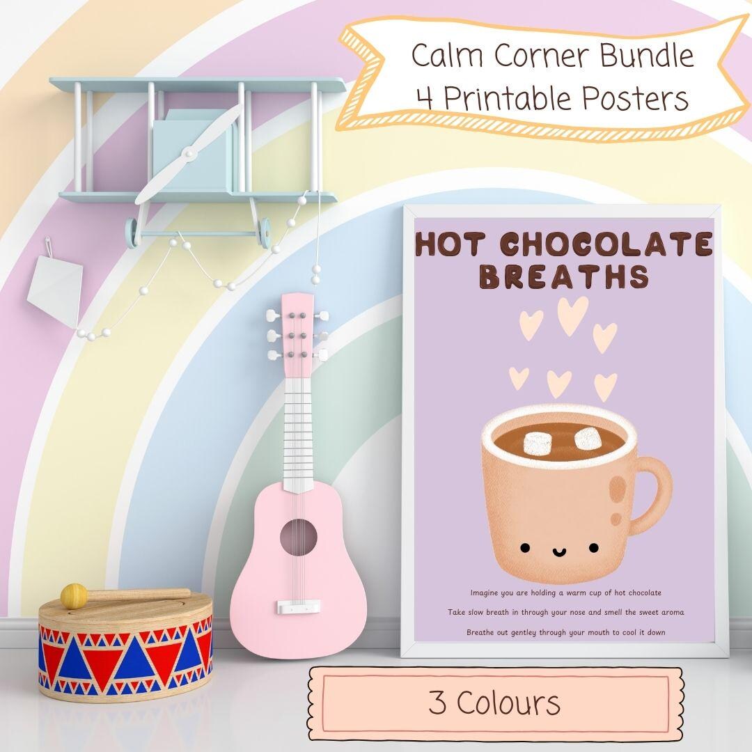 Mindfulness Breathwork Poster for Kids Calm Corner - Etsy