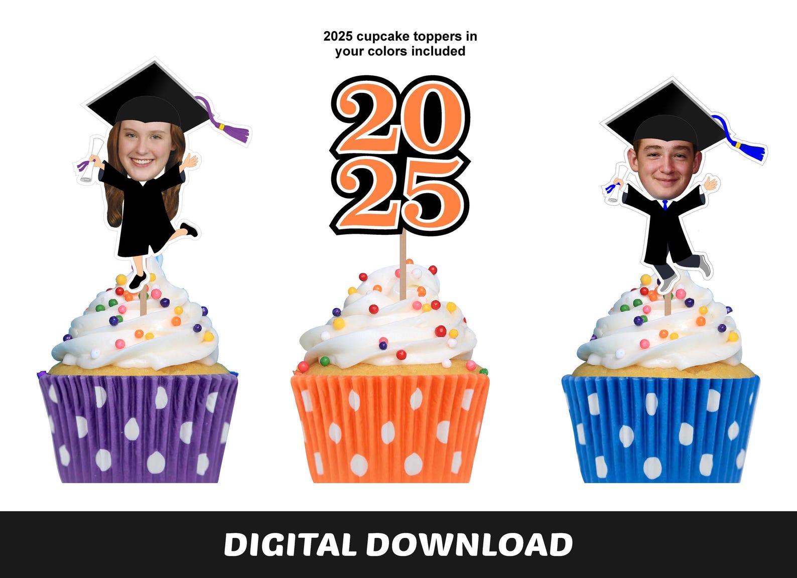 Custom Bundle, Graduation Candy Bar Wrappers and Cupcake Topper Bundle ...