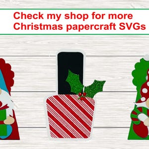 Christmas Lip Balm, Lip Gloss, Money Holder Tag With Pull Tab Back, SVG ...