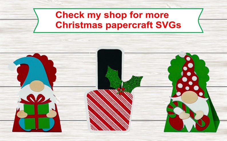 Christmas Lip Balm, Lip Gloss, Money Holder Tag With Pull Tab Back, SVG ...