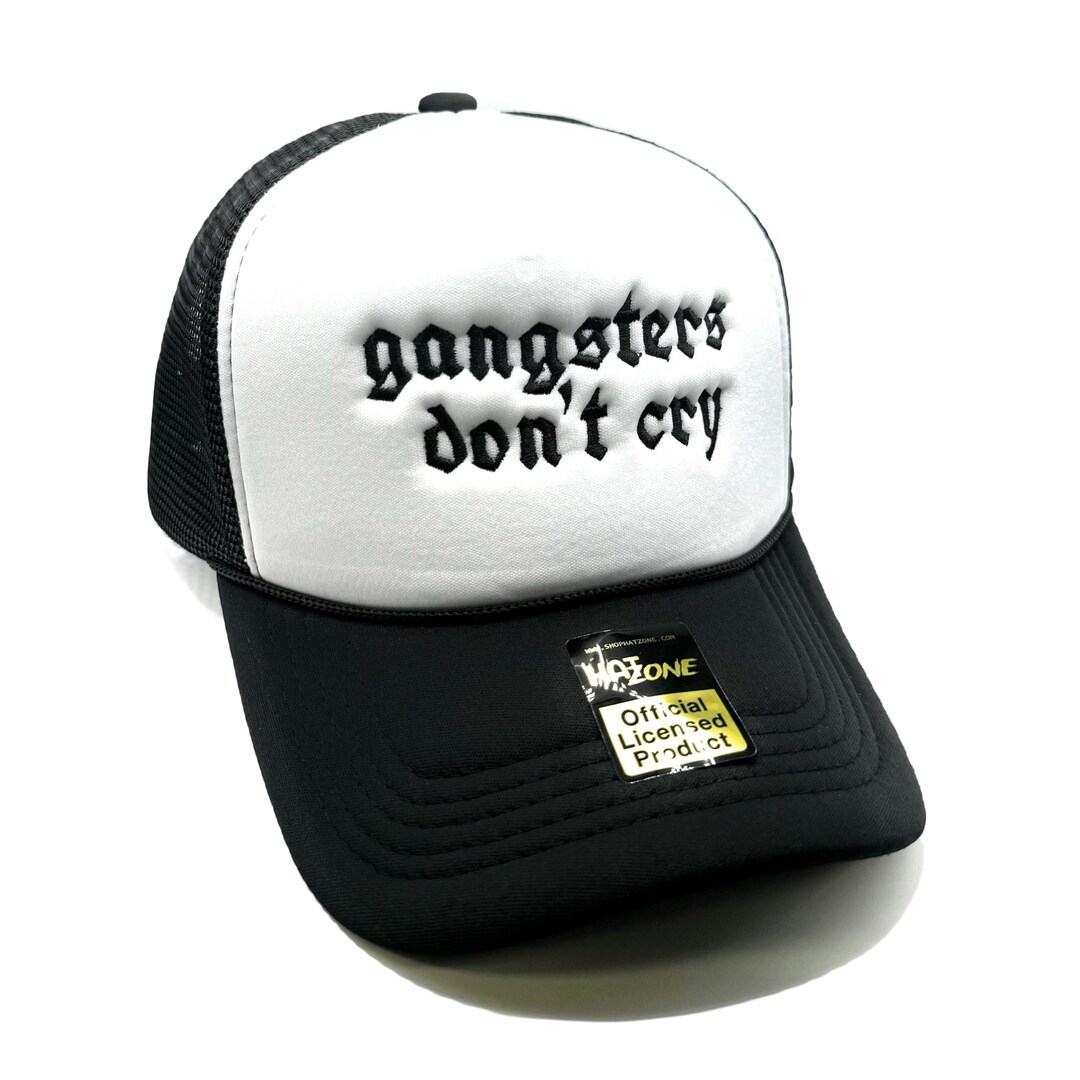 Gangsters Dont Cry Mesh Trucker Snapback (white/black) - Etsy
