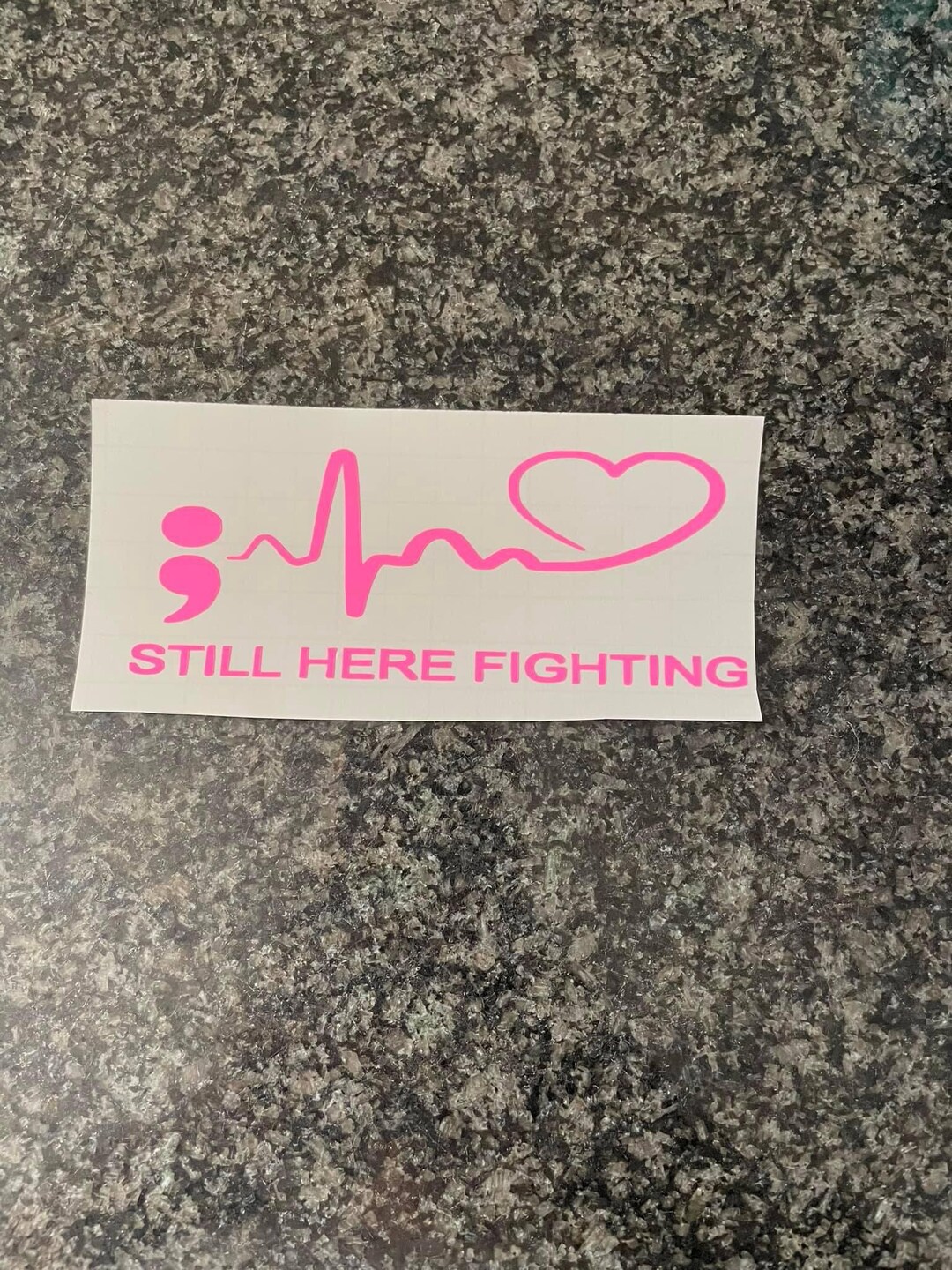 Still Here Fighting Decal - Etsy