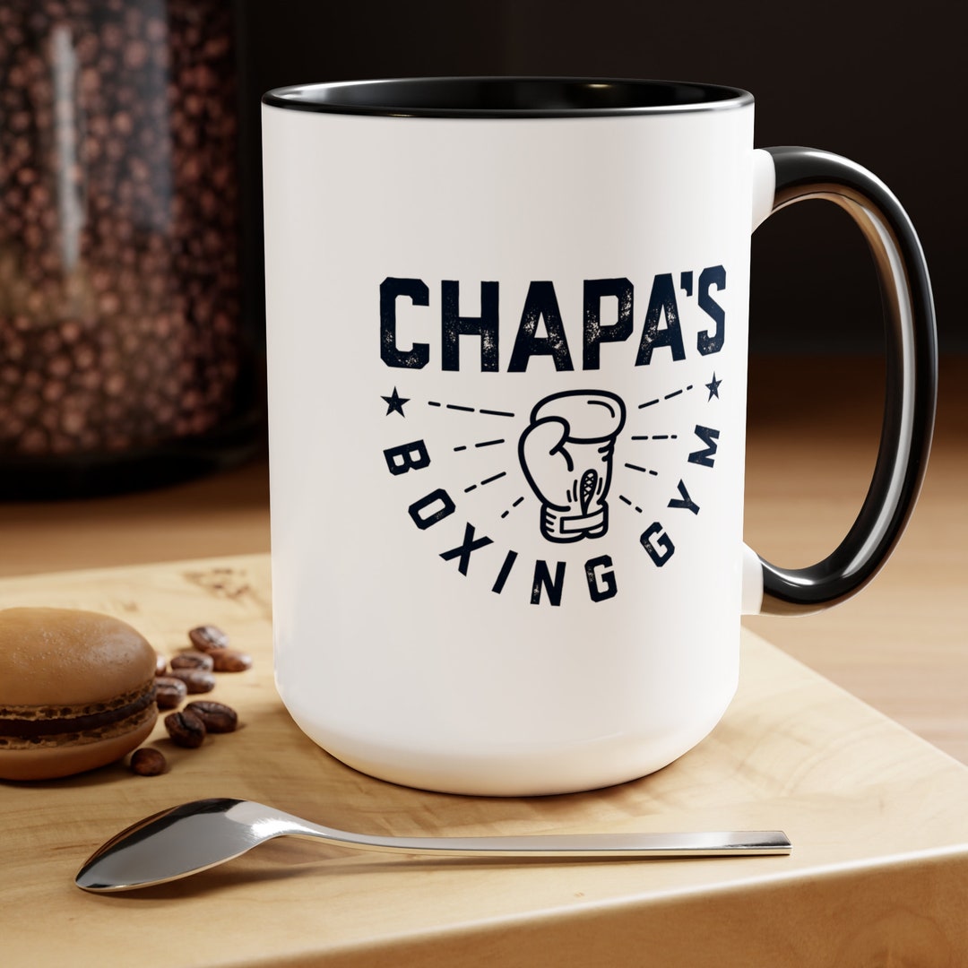 Chapa's Gym 15oz Two-tone Boxing Logo Mug Perfect Gift for Boxing Fans ...