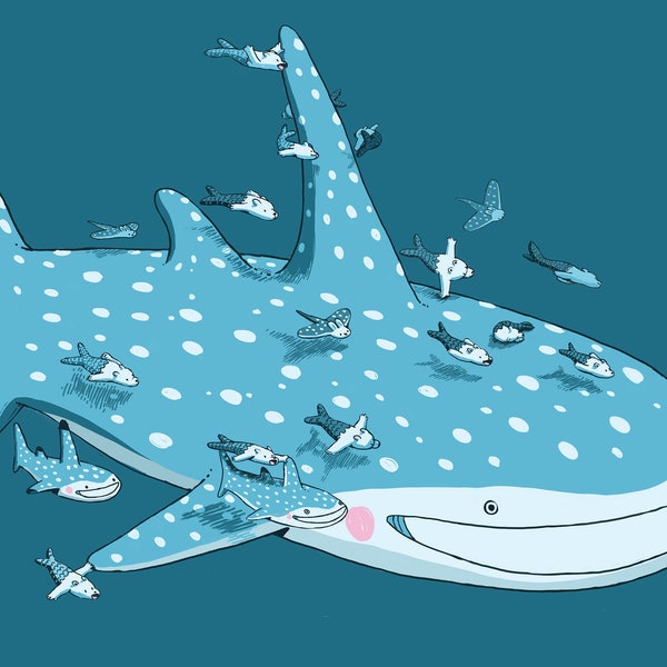 Whale Shark Greeting Card - Etsy