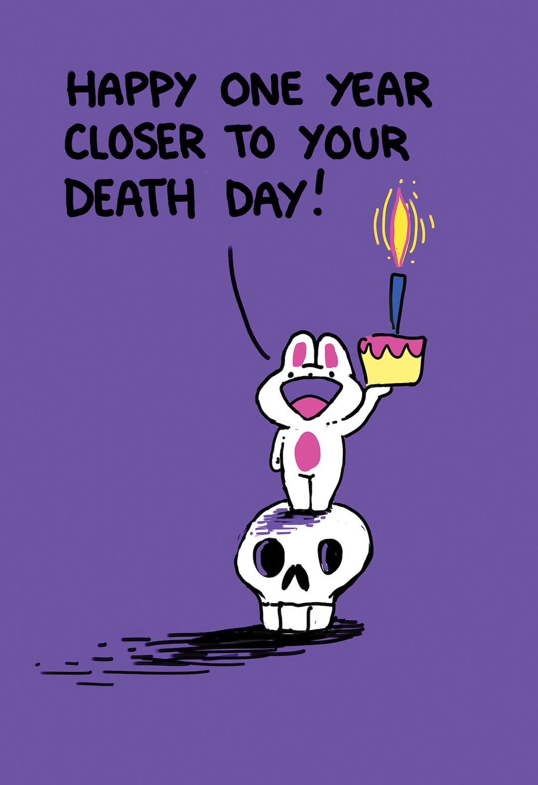 Happy Death Err I Mean Birthday Greeting Card - Etsy