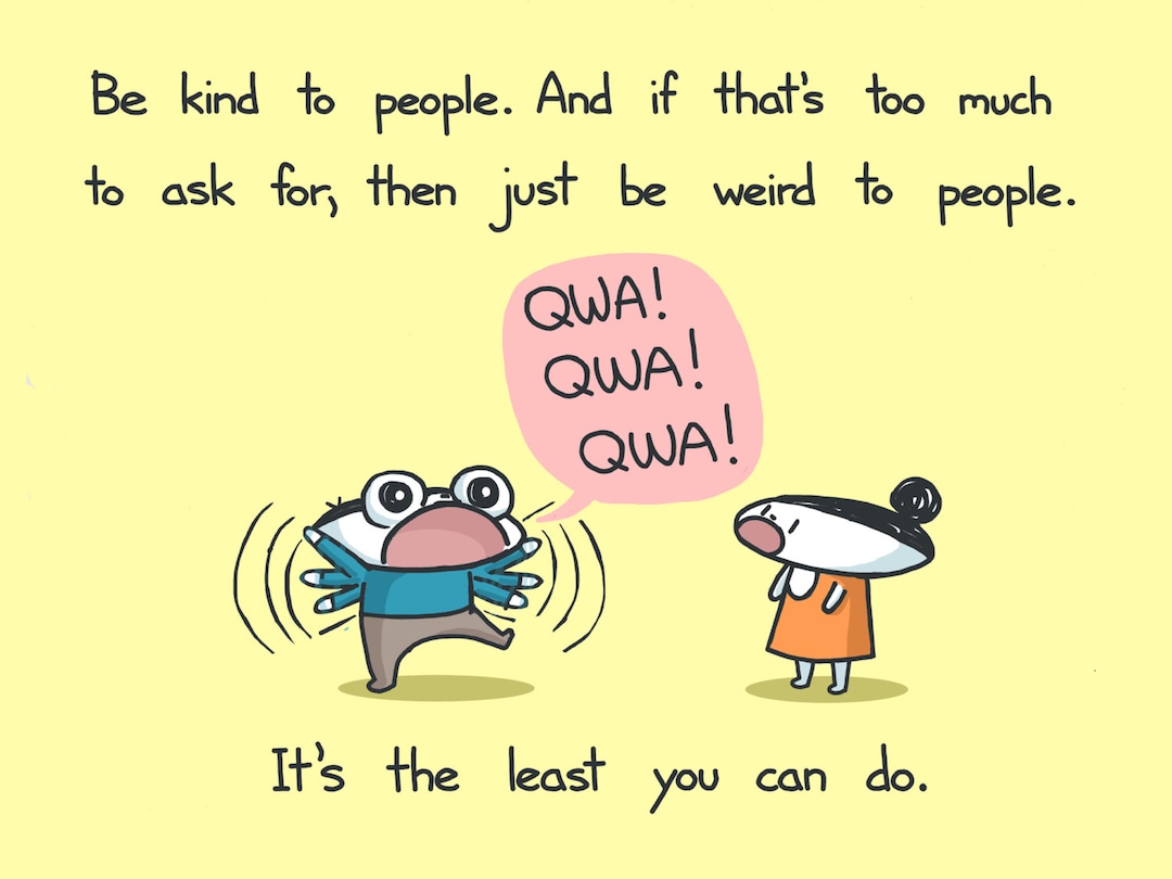 Be Weird Art Print - Etsy