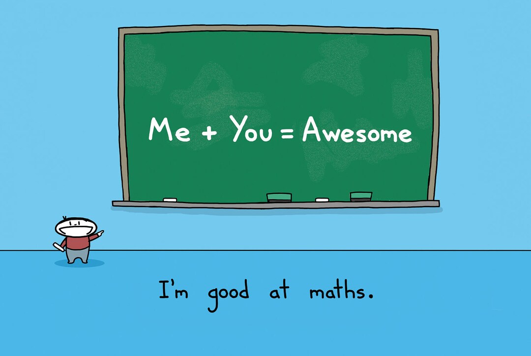 Me Plus You Greeting Card - Etsy