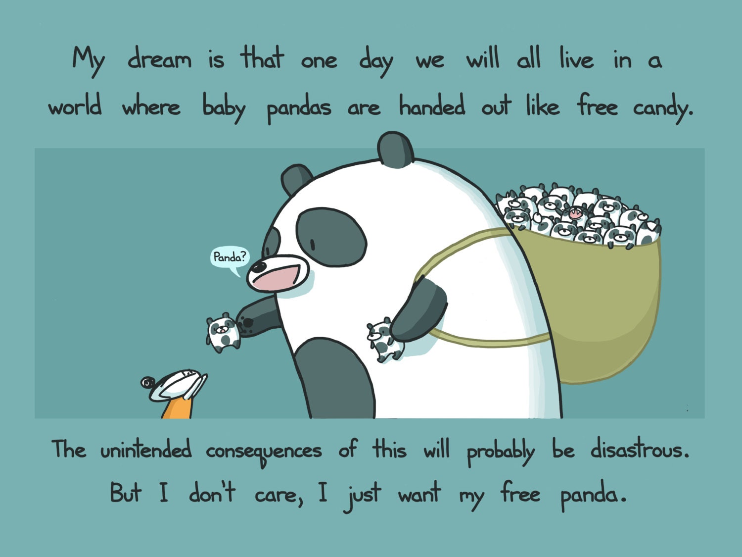 Free Panda Art Print | Etsy