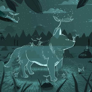 Little Spirit Bears Create a Spirit Wolf Art Print - Etsy