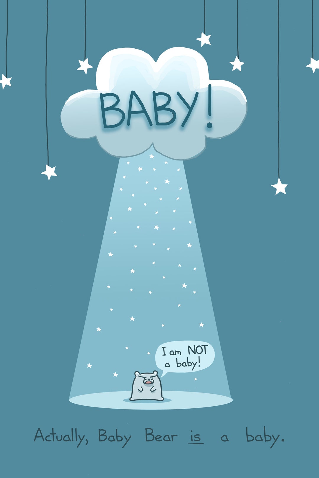 I Am Not a Baby Baby Greeting Card - Etsy