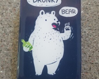 Drunky Bear - Etsy