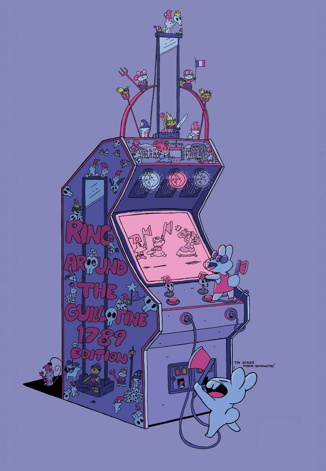 Ring Around the Guillotine 1789 Edition Arcade Game Greeting Card - Etsy
