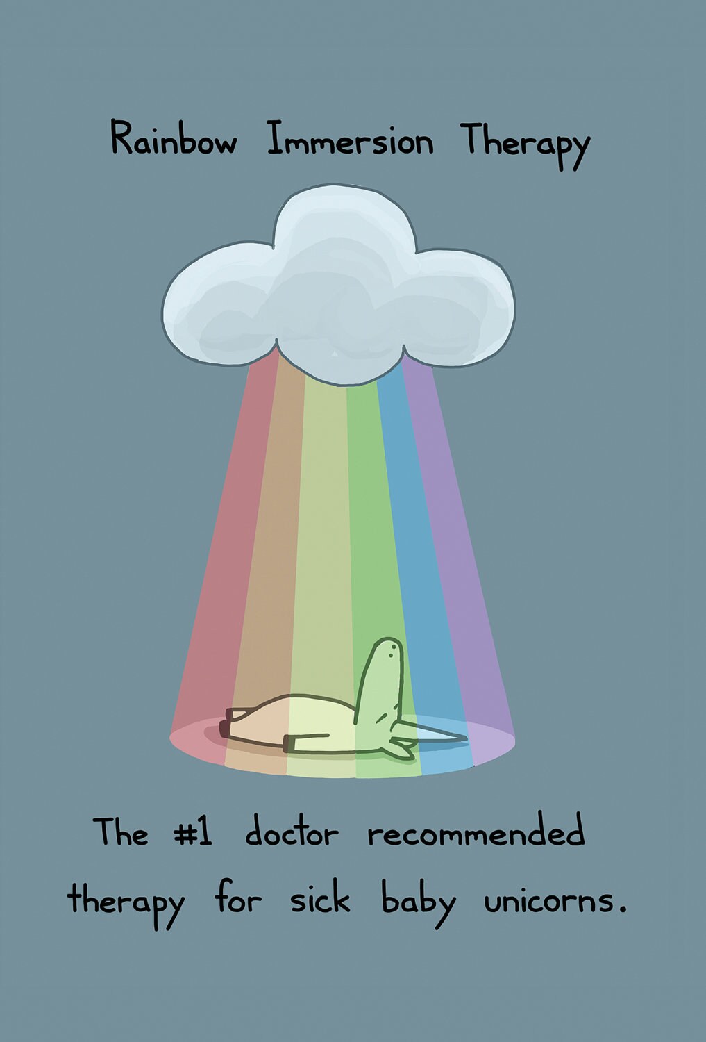 Rainbow Immersion Therapy Greeting Card | Etsy