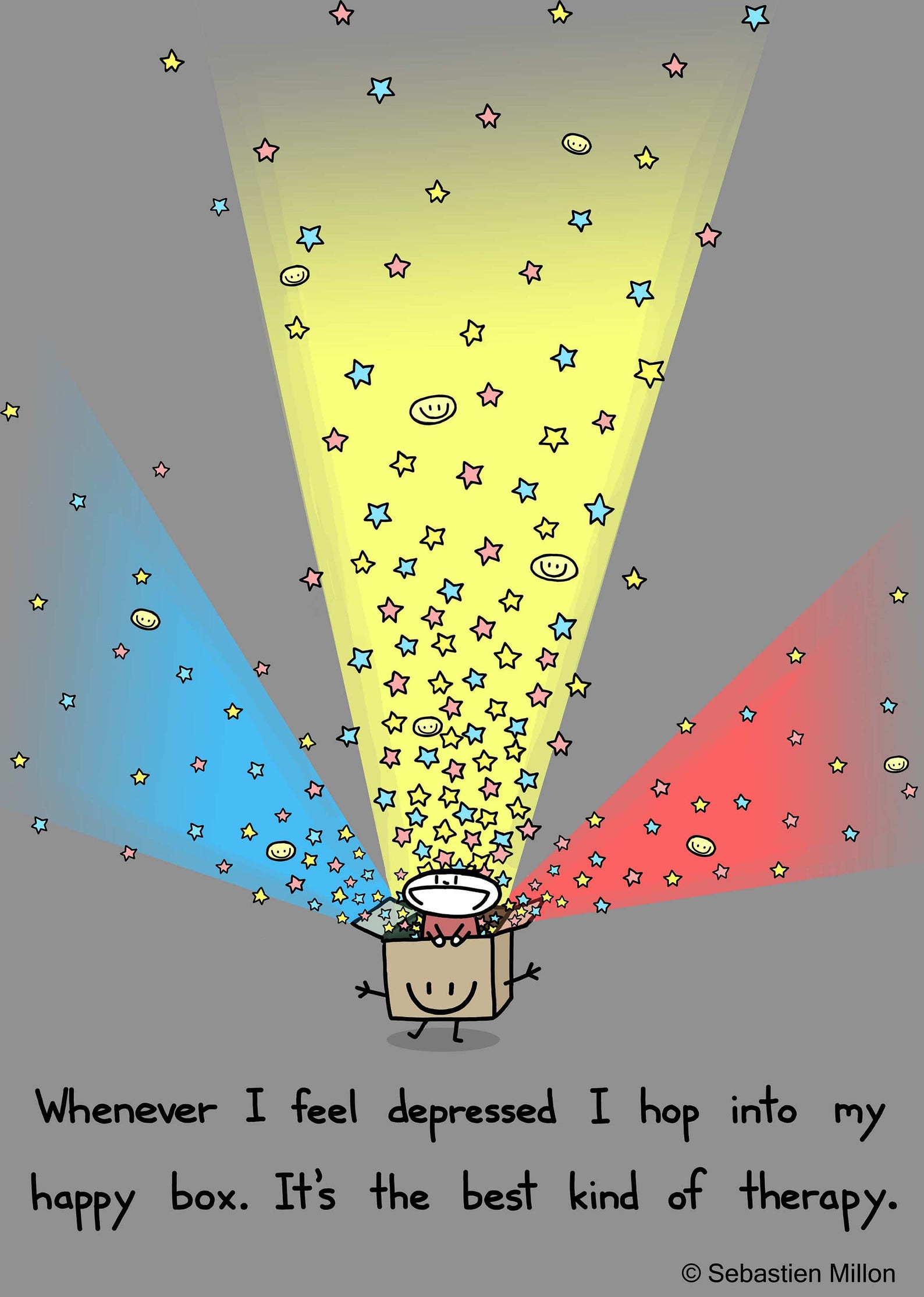 Depression Box Therapy Greeting Card - Etsy