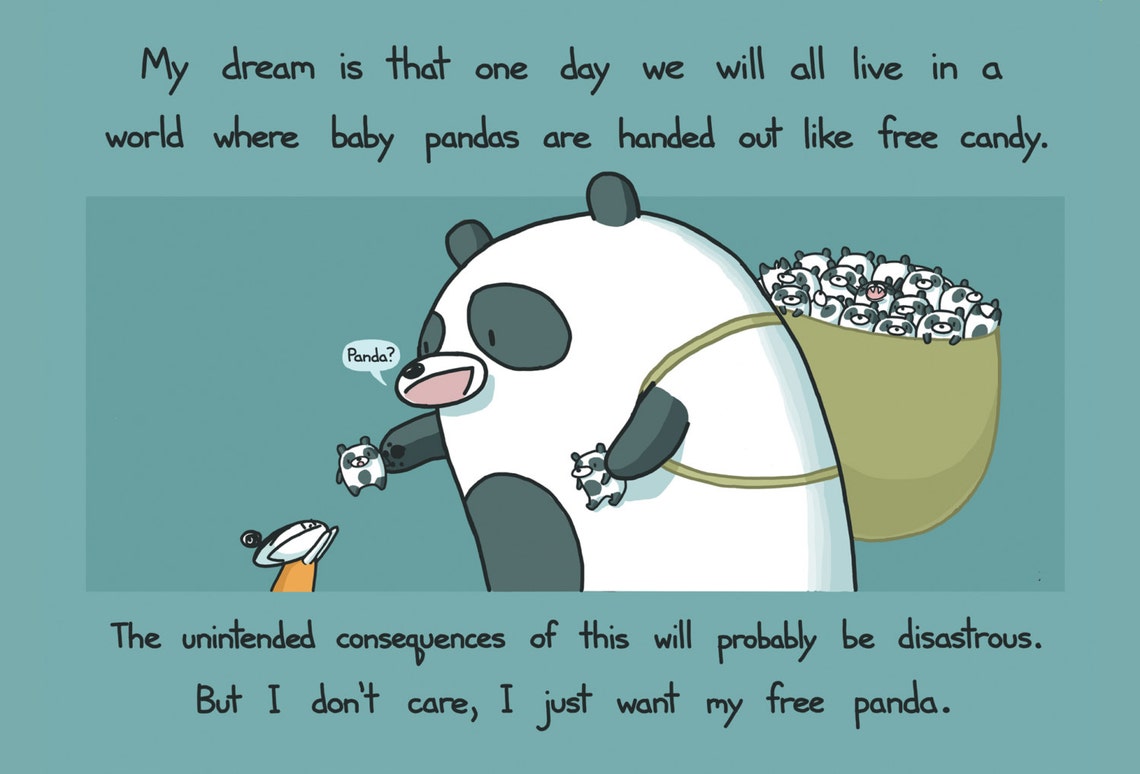 Free Panda Greeting Card - Etsy