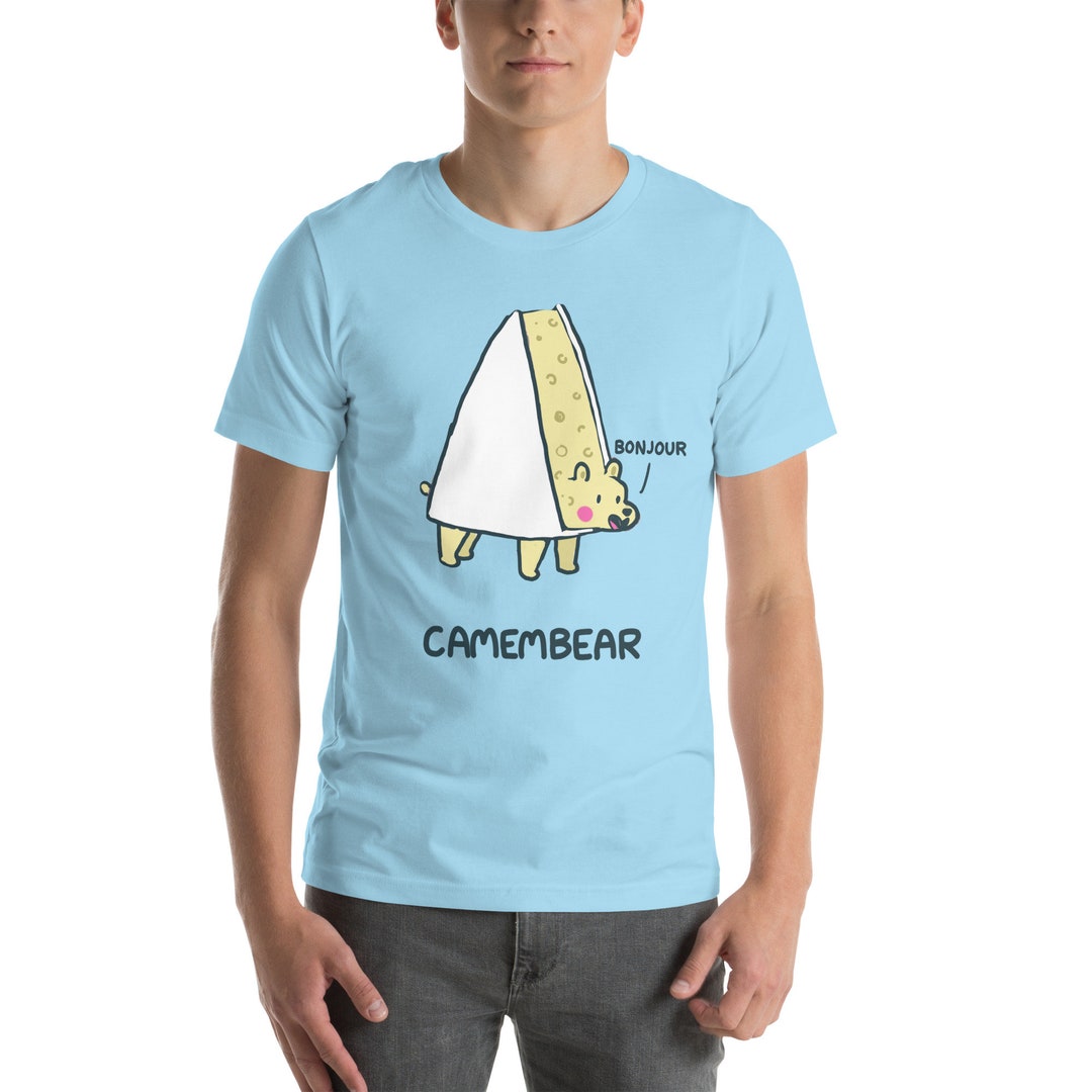 Camembear Cute Fun French Pun Food T-shirt - Etsy
