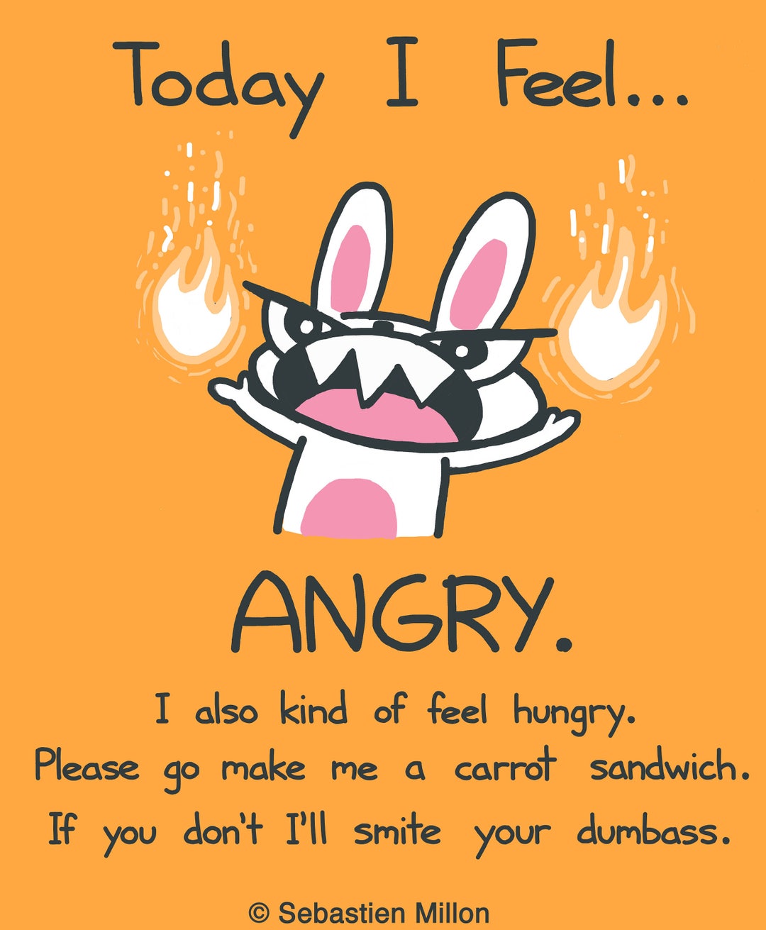 Hangry Greeting Card - Etsy