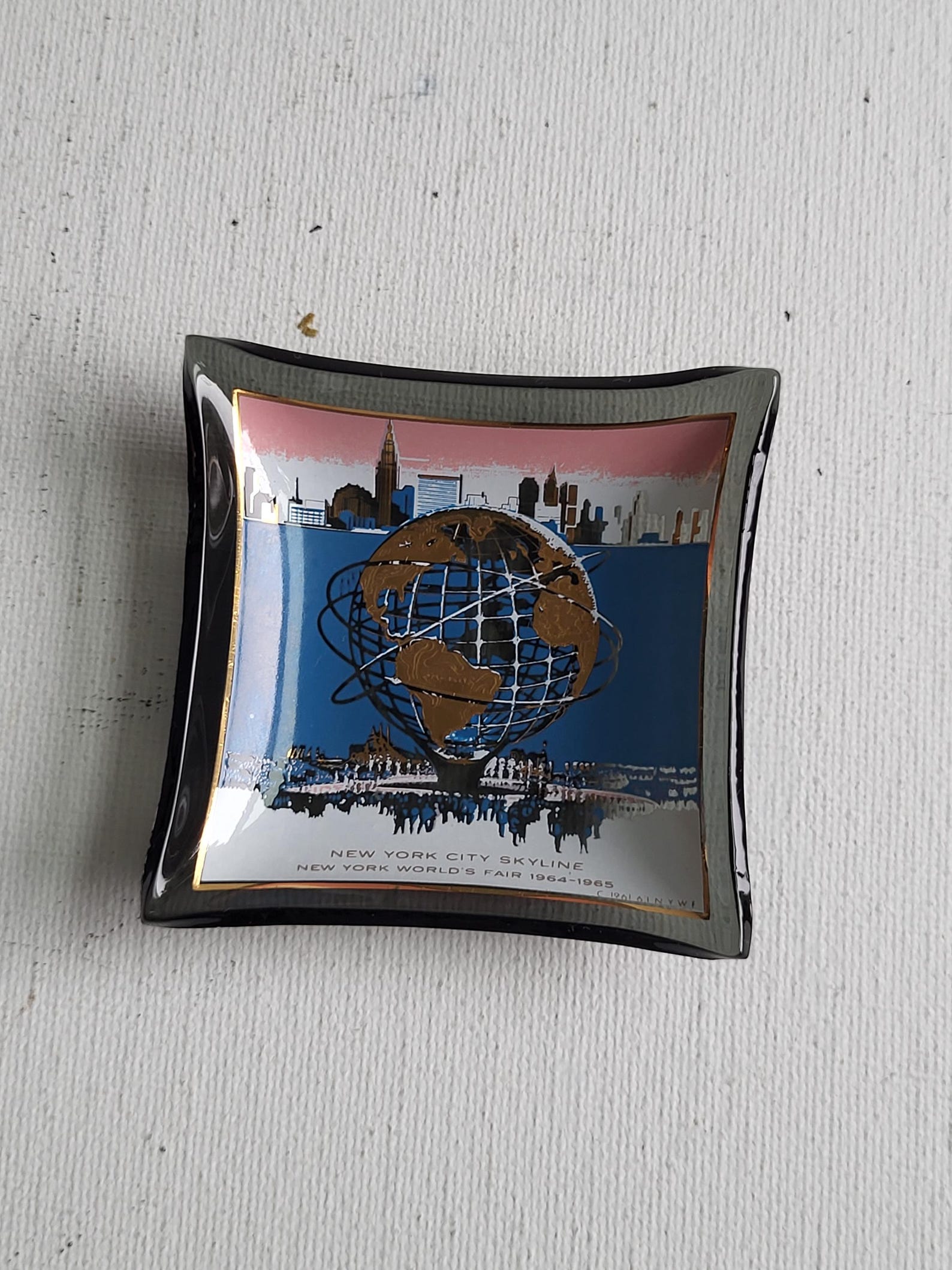 Set of 4 Houze NY State Fair Souvenir Glass Trays - Etsy