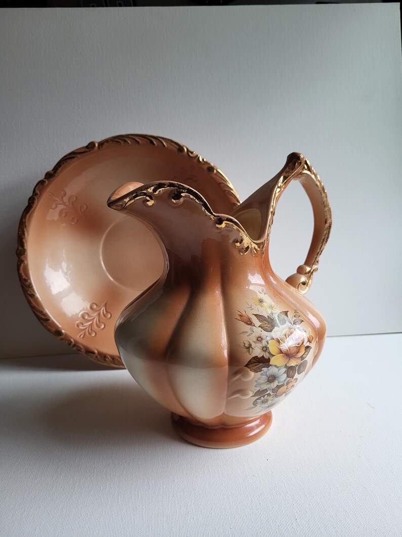 Washstand Pitcher and Bowl Set - Etsy