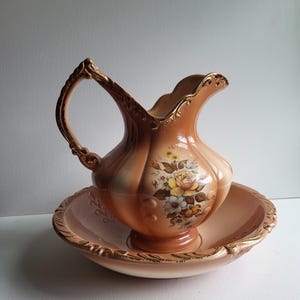 Washstand Pitcher and Bowl Set - Etsy
