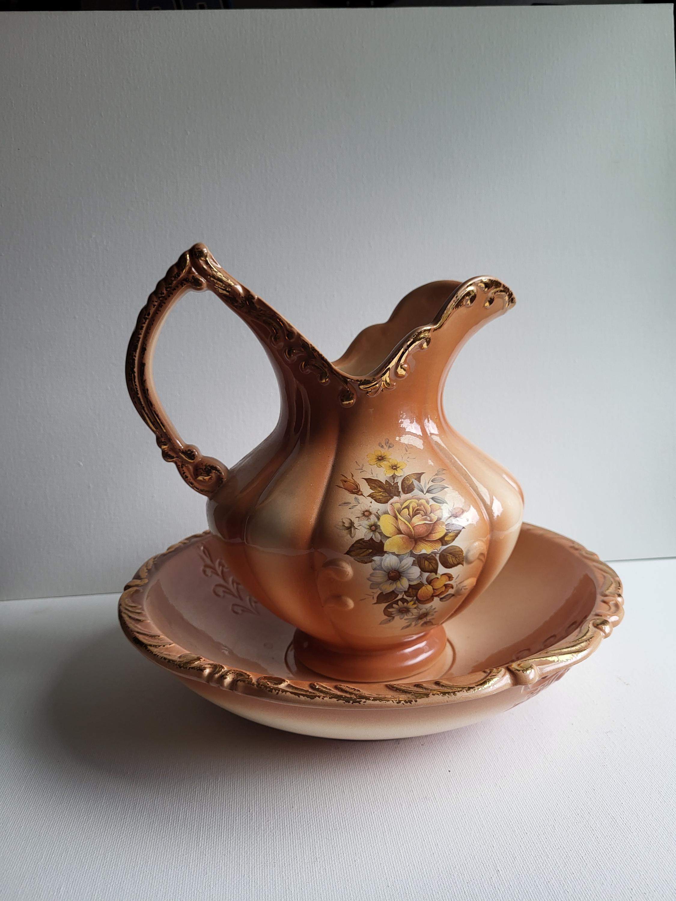 Washstand Pitcher and Bowl Set - Etsy