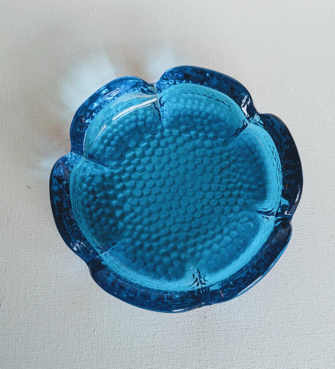 Blenko Aqua Blue Ashtray - Etsy