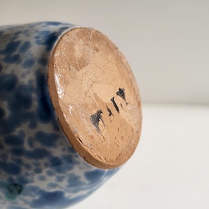 Italian Blue Ceramic Small Vase - Etsy