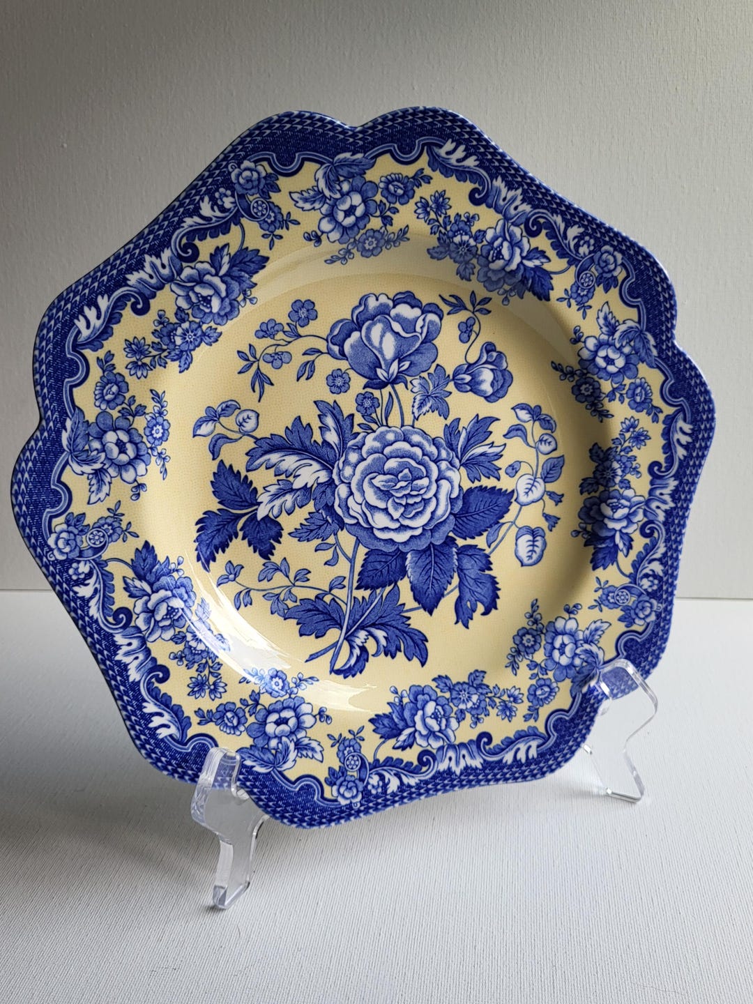 Spode Blue Room Plates Set of 4. All Different Shaped, All From the ...