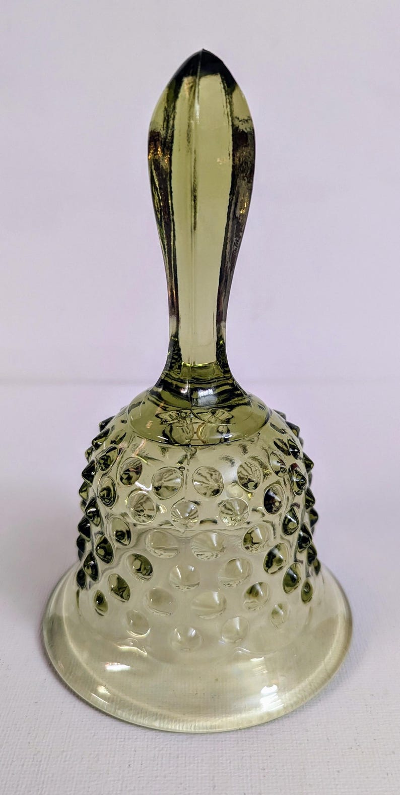 Fenton Amber Hobnail Bell - Etsy