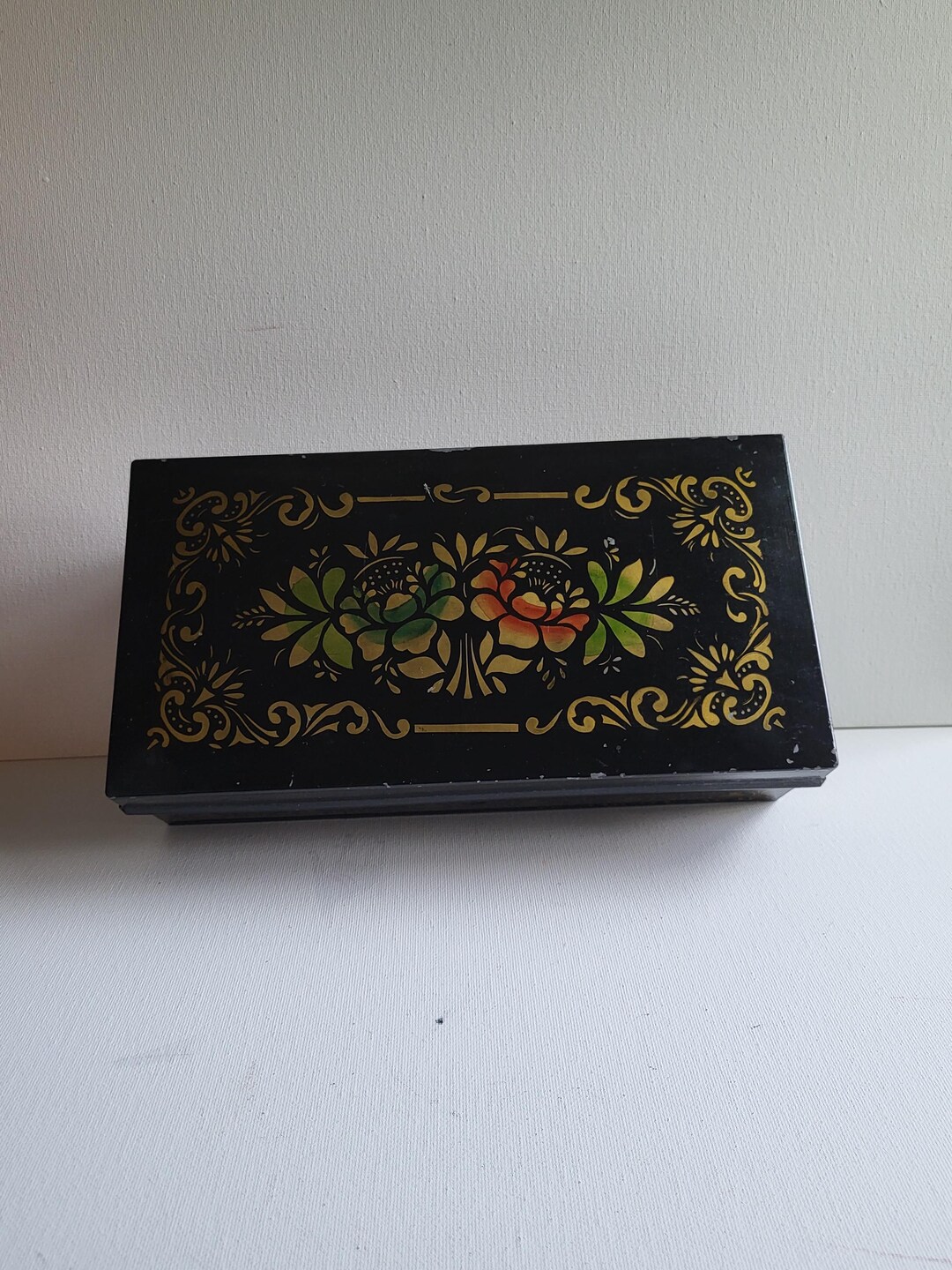 Hand Painted Metal Box - Etsy