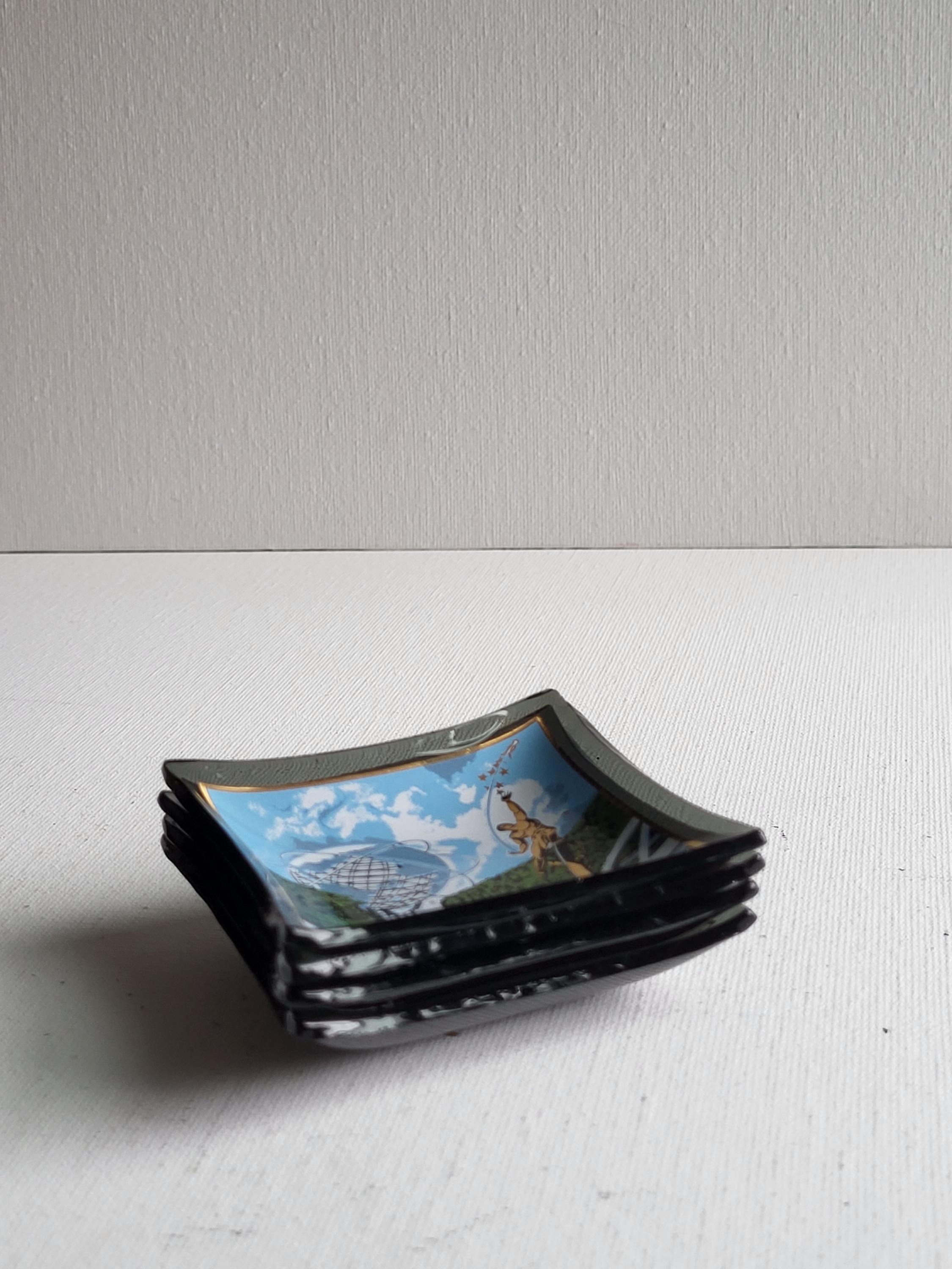 Set of 4 Houze NY State Fair Souvenir Glass Trays - Etsy