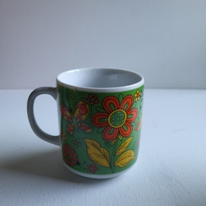 Set of Four Green 1960s Cups - Etsy