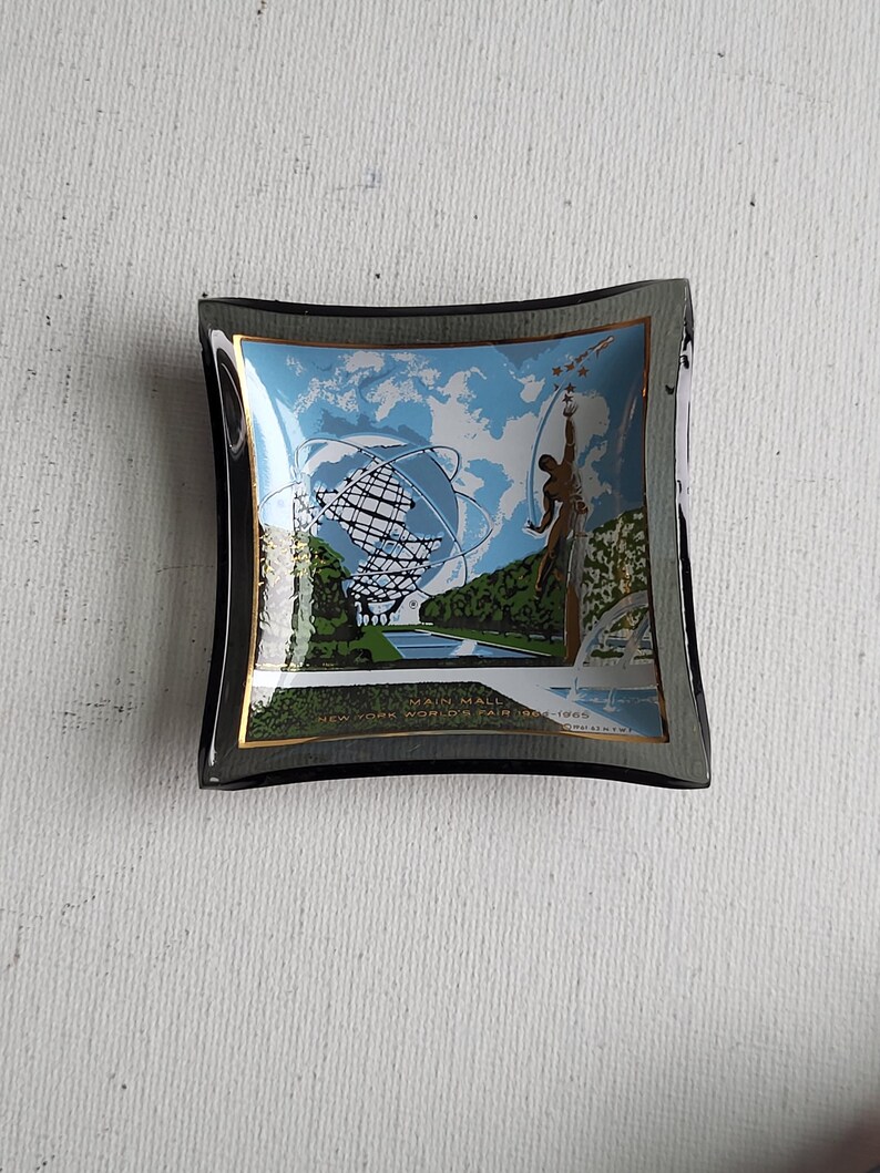 Set of 4 Houze NY State Fair Souvenir Glass Trays - Etsy