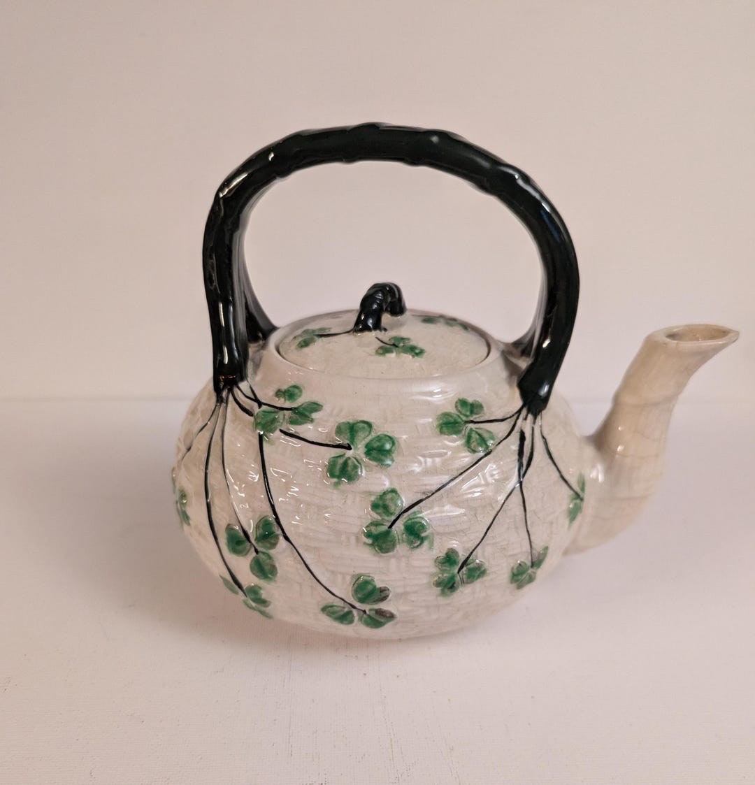 Ceramic Shamrock Teapot - Etsy