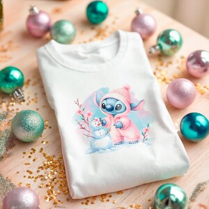 16 PNG Stitch Pink Christmas Watercolor Winter Holidays Design Clipart ...