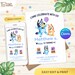 Bluey Invitation Kids Template Bluey Invite Party Digital Invitation ...