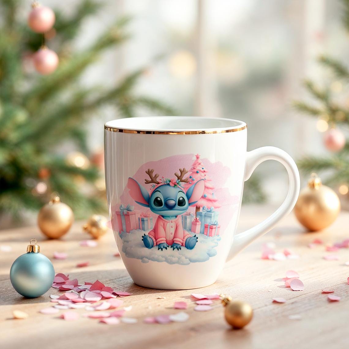 16 PNG Stitch Pink Christmas Watercolor Winter Holidays Design Clipart ...