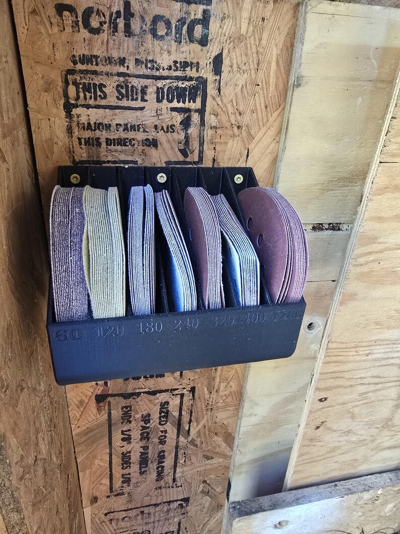 5 Sanding Disc Organizer Tray 3D Printed Durable PLA Holder for ...