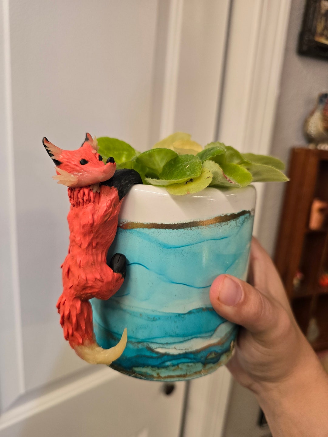 Adorable Fox Plant Pot Hanger - Etsy